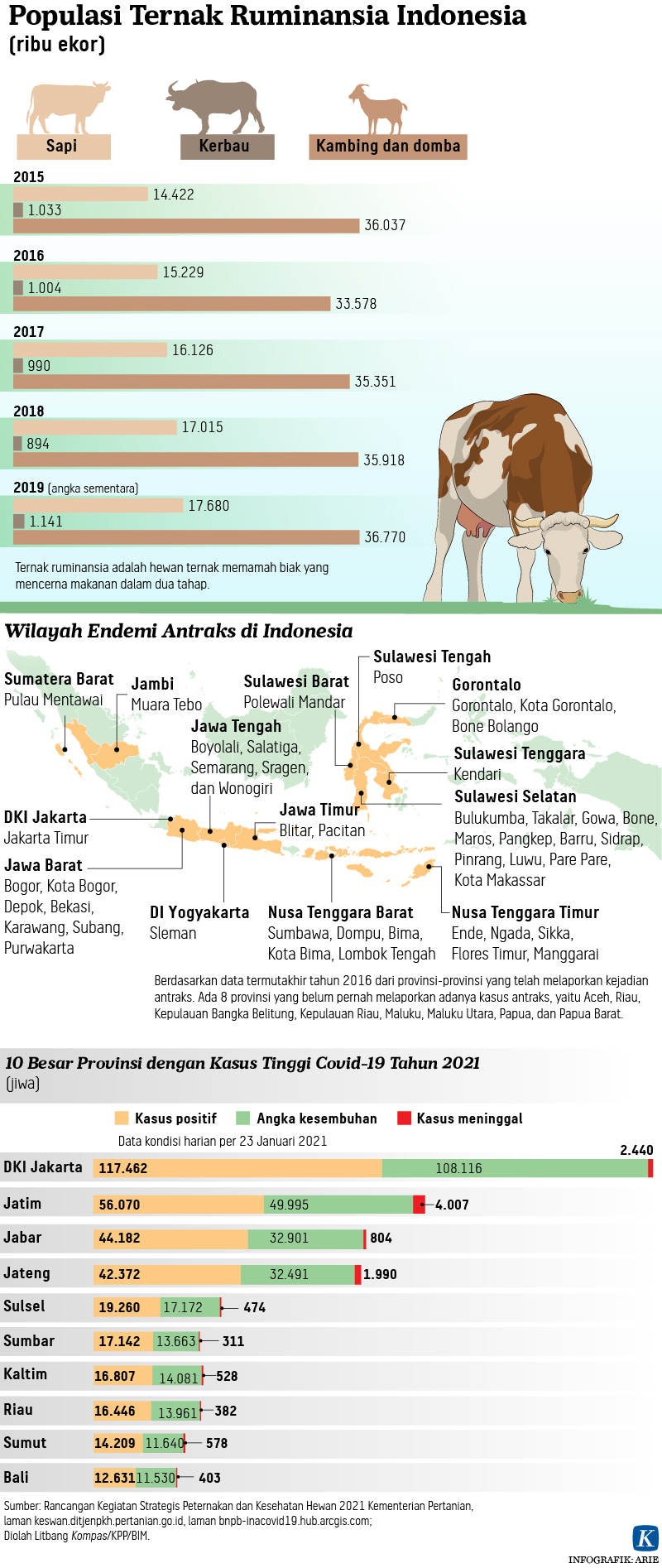 Wabah Antraks di Gunung Kidul Bisa Dicegah dengan "One Health" - Kompas.id