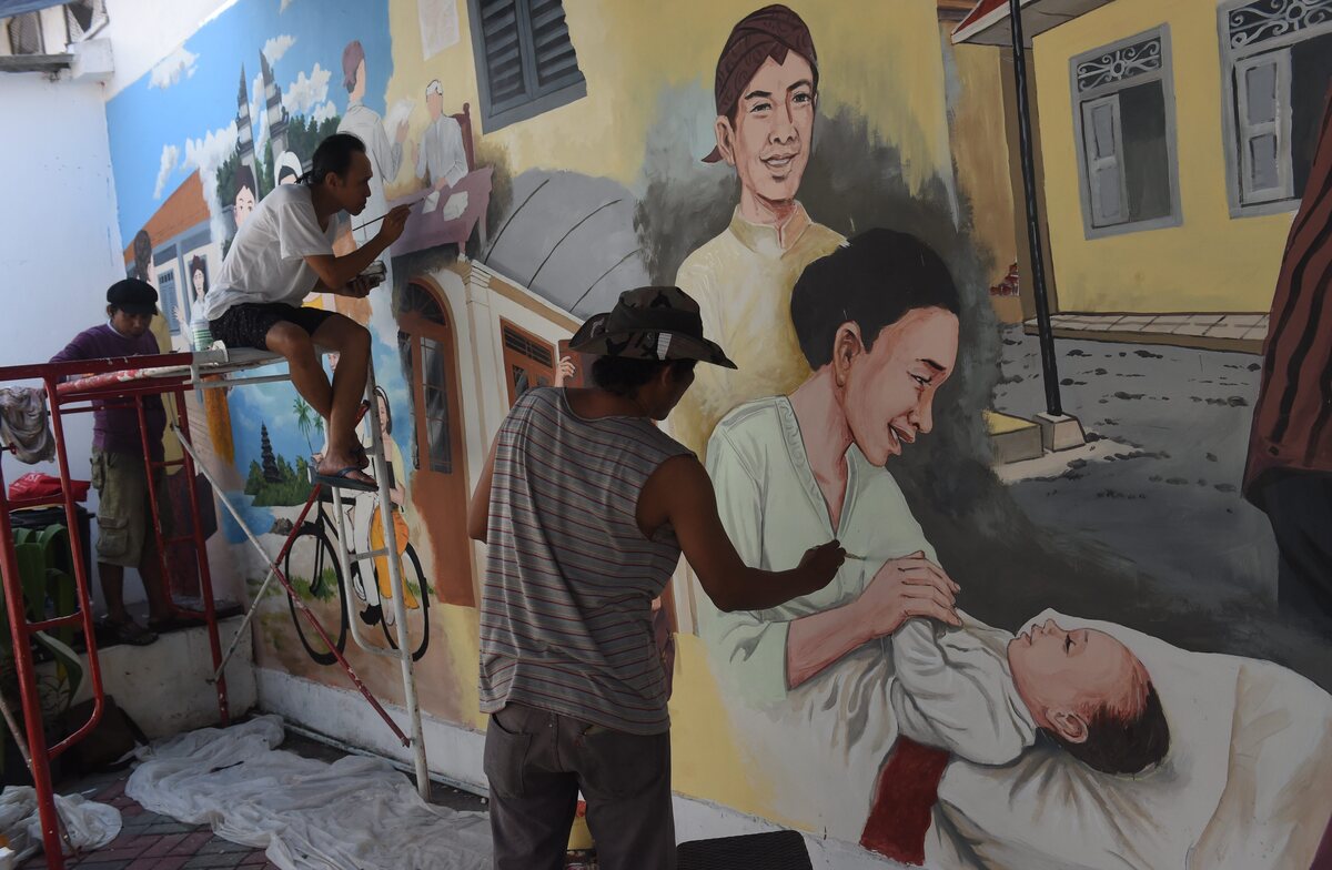 Mural of Soekarno's Life Journey in Surabaya - Kompas.id