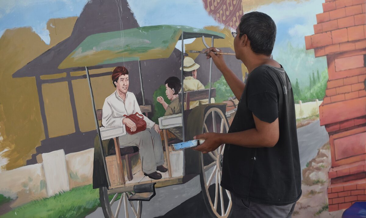 Mural of Soekarno's Life Journey in Surabaya - Kompas.id