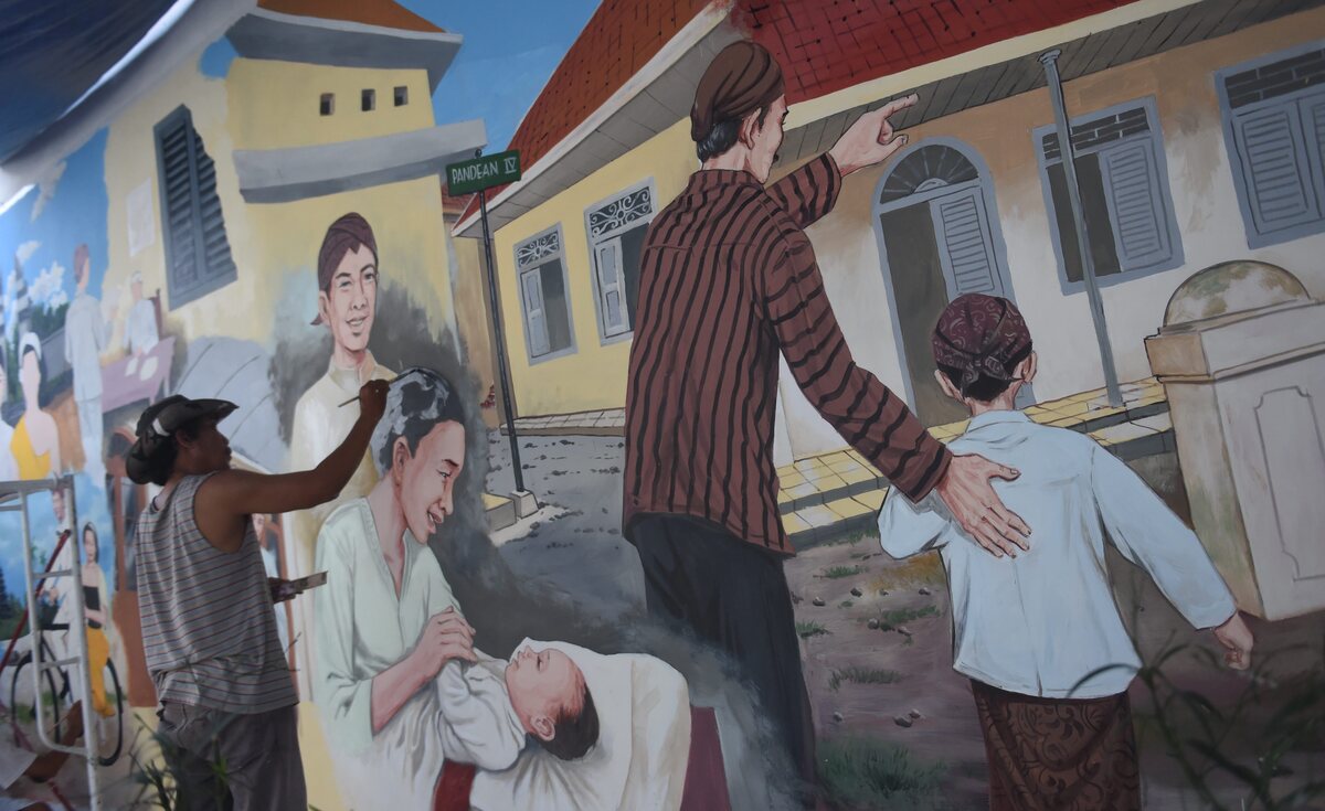 Mural of Soekarno's Life Journey in Surabaya - Kompas.id